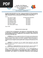 Resolution Realignment Sample Format | PDF | Philippines