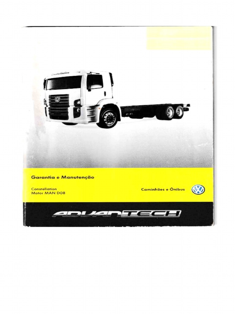Garantia e Manutenção Constellation - Motor Man D08 | PDF