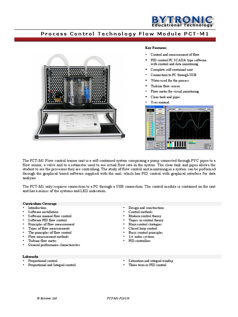 PCT M1 Flow | PDF | Flow Measurement | Power Supply