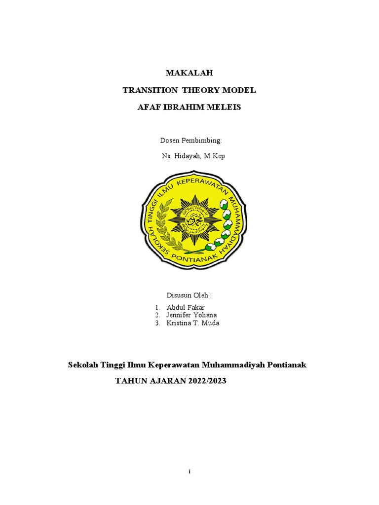 Makalah Model Teori Afaf Ibrahim Meleis | PDF