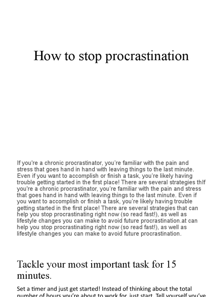 Take The Wheel of Task in Your Hand | PDF | Procrastination ...