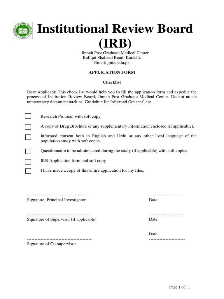 Institutional Review Board | PDF | Institutional Review Board | Clinical Trial