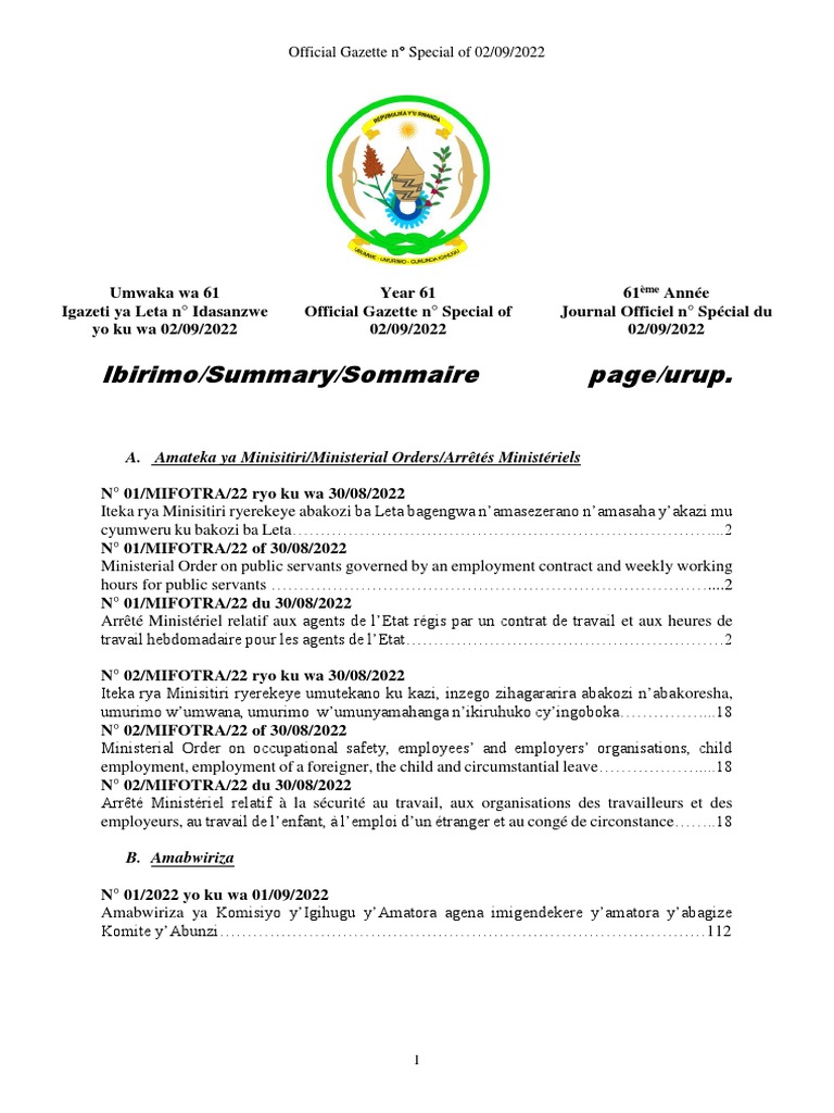Ministerial Order on Public Servants | PDF | Labor Relations | Applied ...