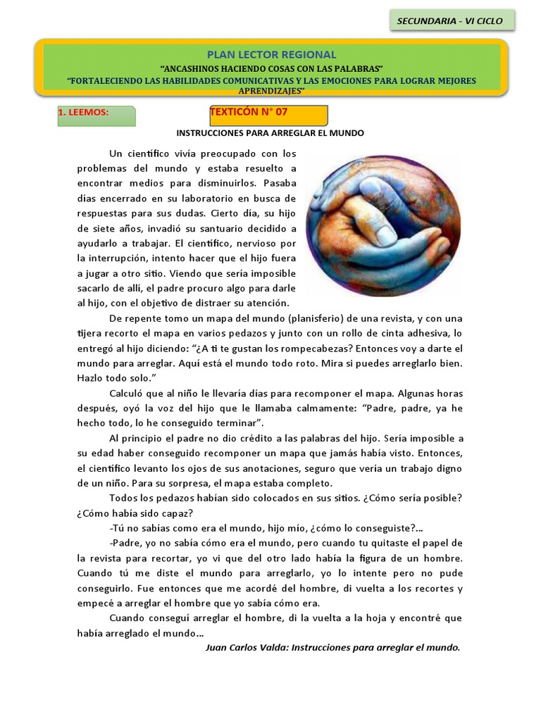 Texticón - 7 - VI - Ciclo (Rev.) BMJF W Ohtahinegnnvnkvfndsnfwmaf | PDF