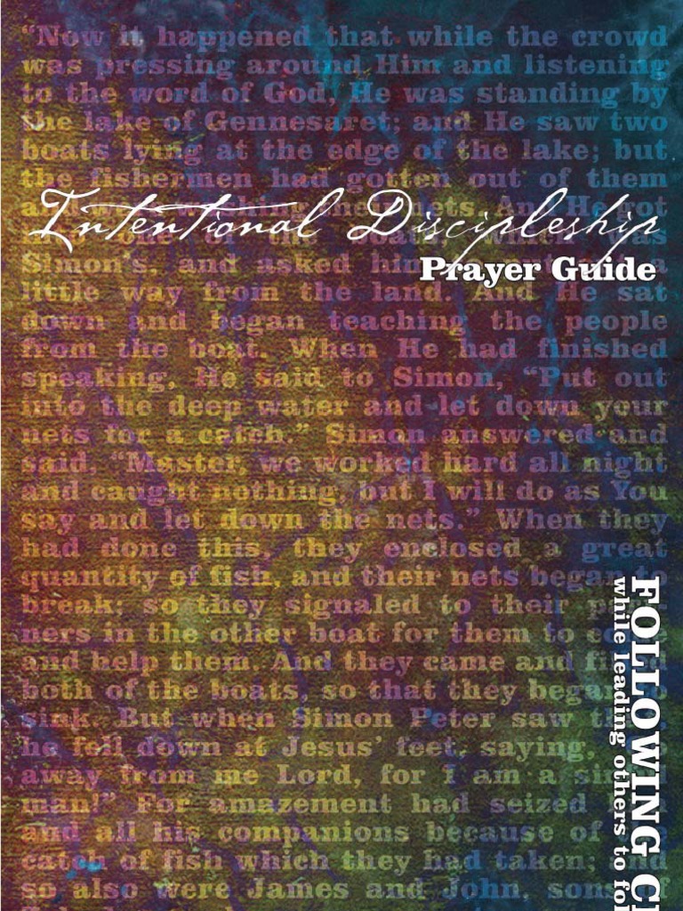 Intentional Discipleship Prayer Guide | PDF | Jesus | New Testament Content
