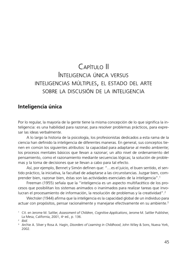 CTE3 Frade Laura Inteligencia Educativa Fragmento Sobre La Inteligencia General y Las ...