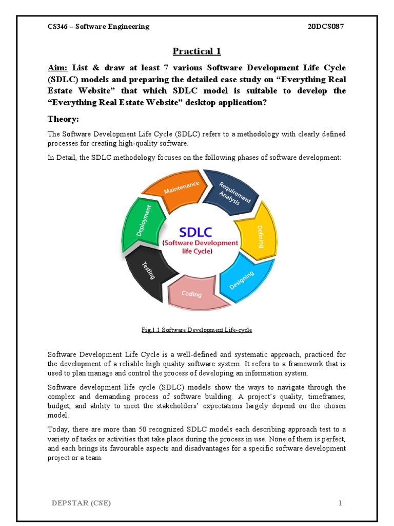 20DCS087 Practical 1-3 | PDF | Software Development Process | Selenium (Software)
