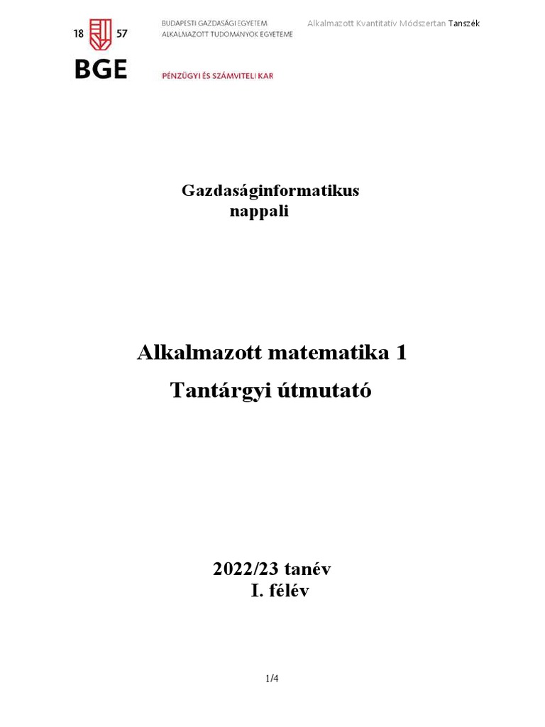 1 Alk. Mat 1. | PDF