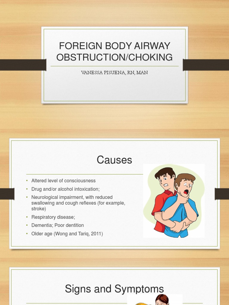 Foreign Body Airway Obstruction | PDF | Clinical Medicine | Diseases ...