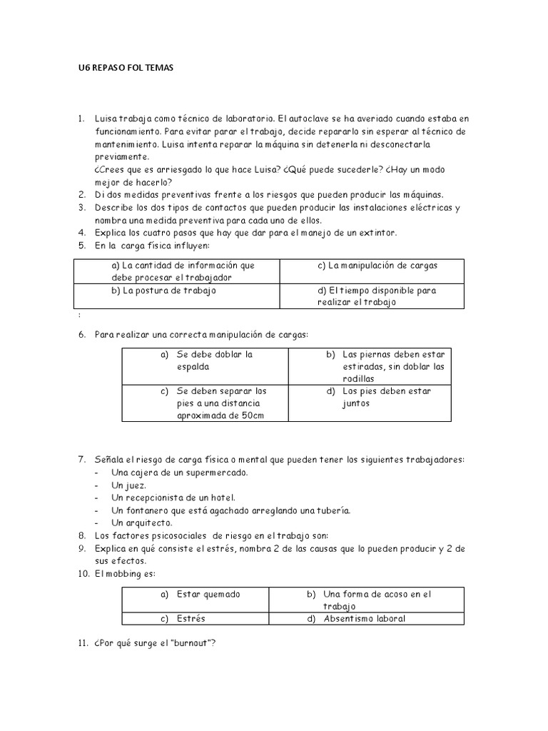 Repaso Fol U6 (T13) | PDF