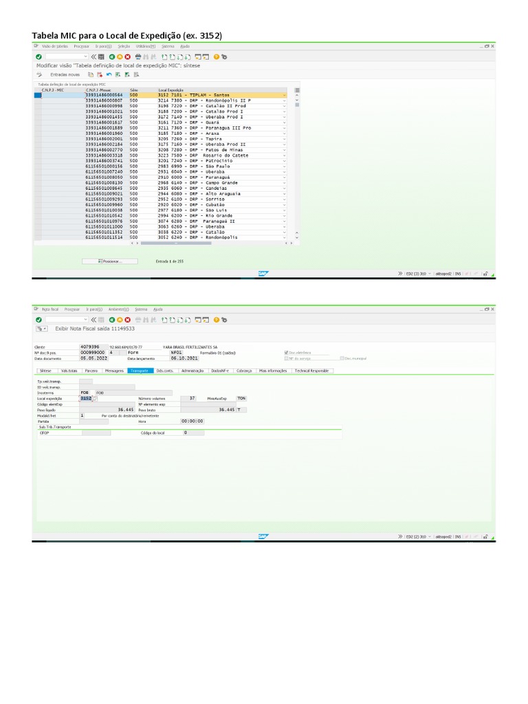 SAP NF-e MIC Enhancement | PDF | Computer Science | Computer Architecture