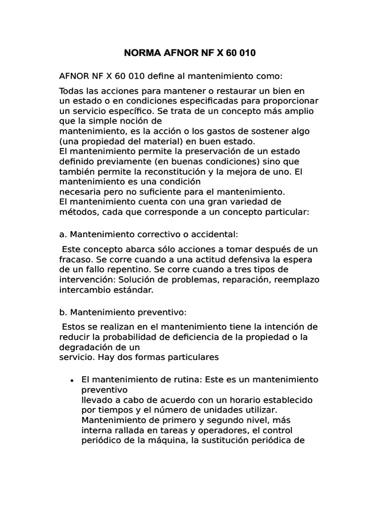 Norma AFNOR NF X 60 010 | PDF