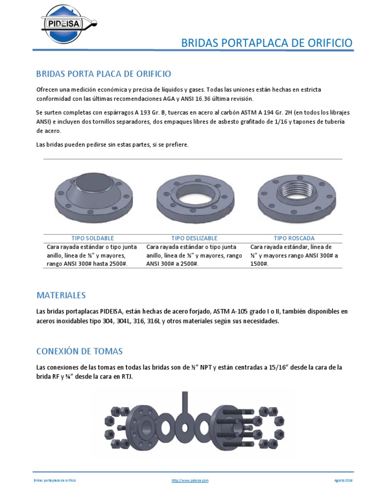 Bridas Porta Placa | PDF | Materiales de construcción | Ingeniería mecánica