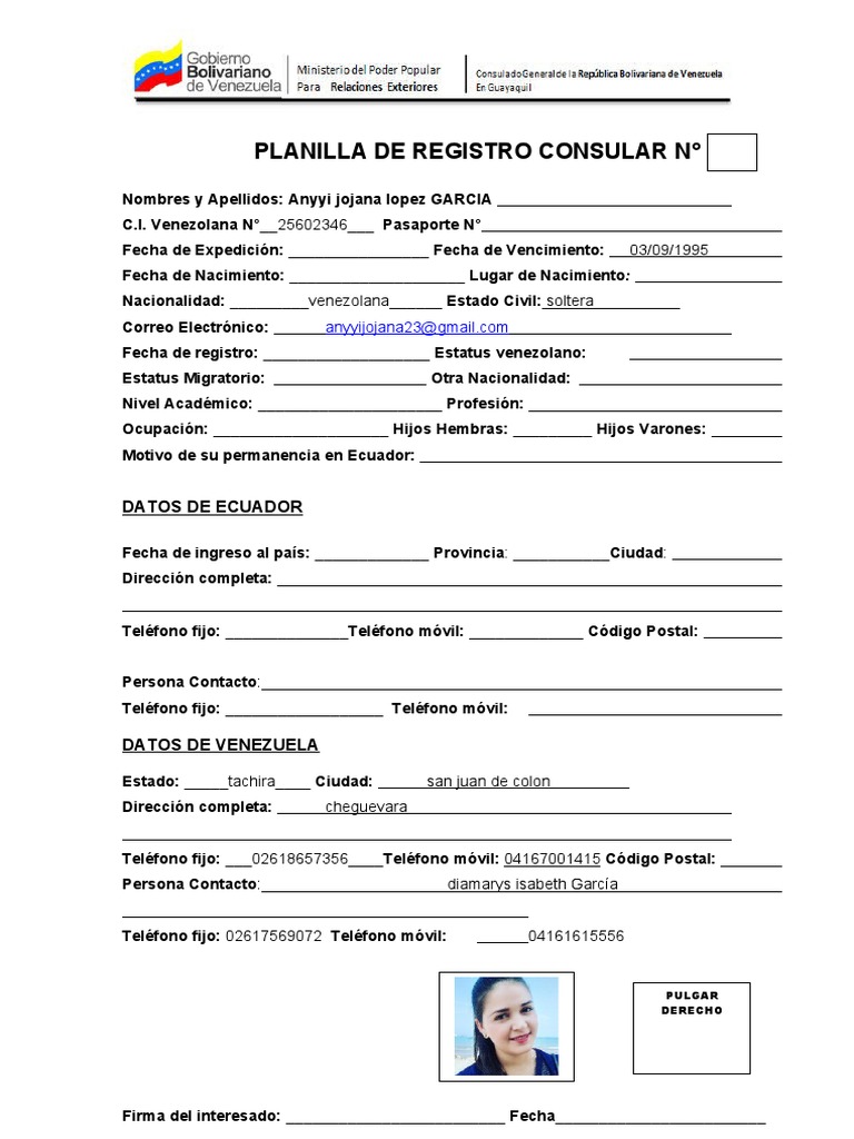 Consultar Registro Consular Colombia – MTTVU