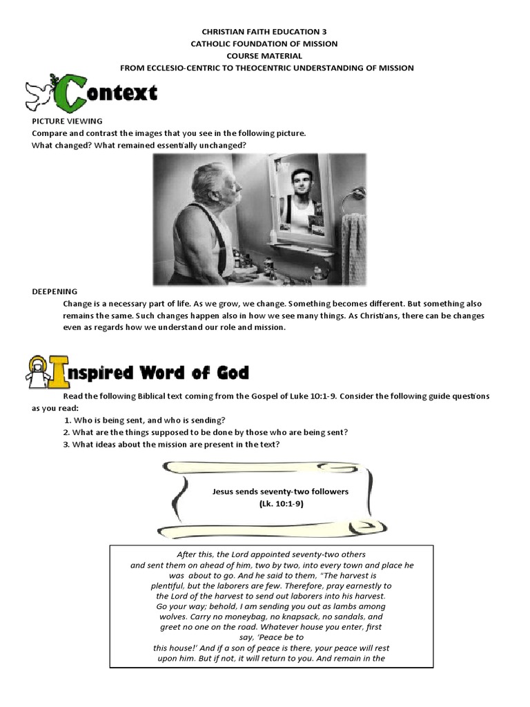 Ecclesio-Centric To Theocentric Understanding of Mission | PDF | Jesus ...