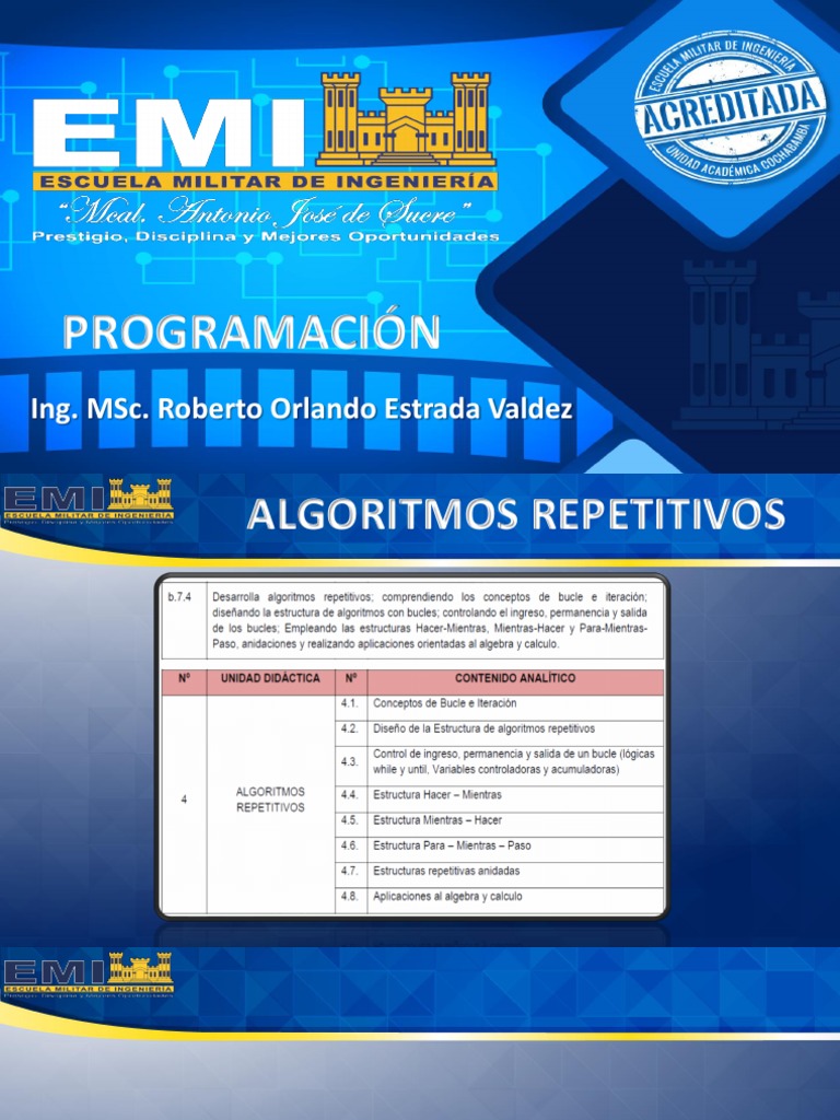 TEMA No 4 ALGORITMOS REPETITIVOS | PDF | Programación de computadoras ...