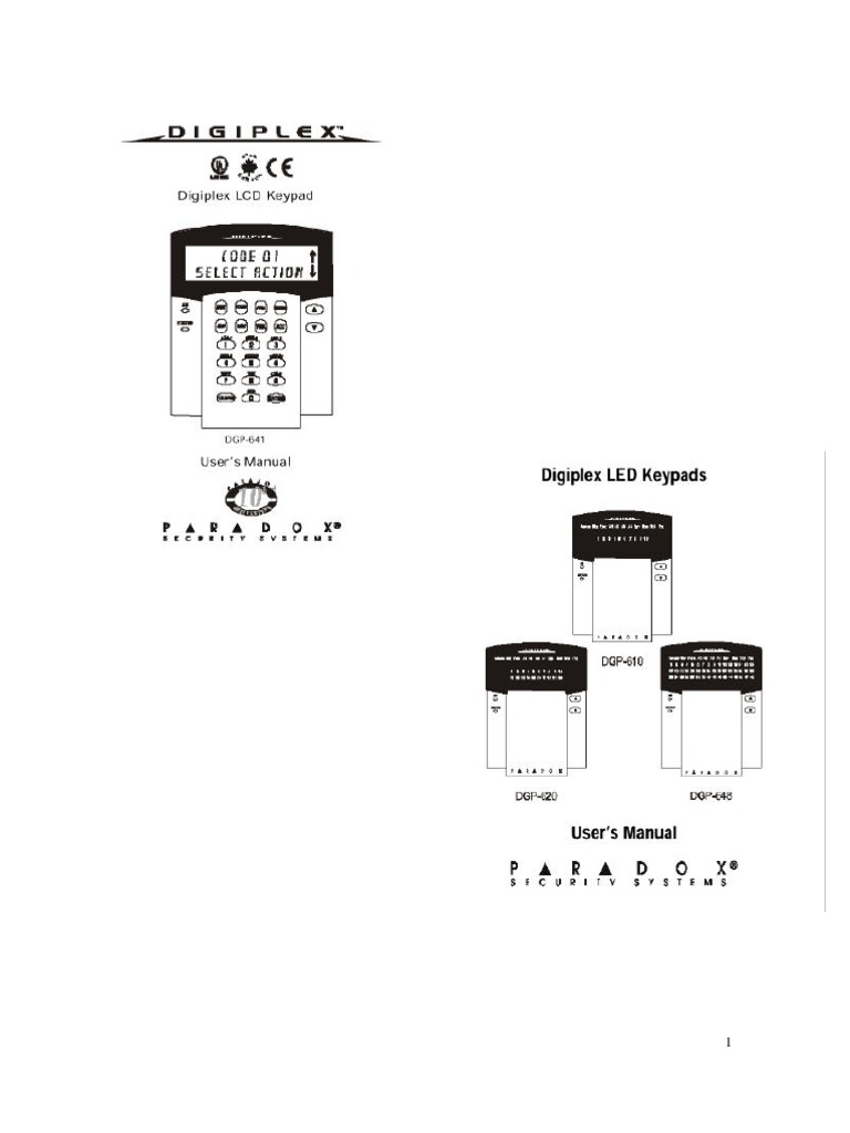 ManualUsuario Paradox Digiplex | PDF | Teclado de computador | Telefone