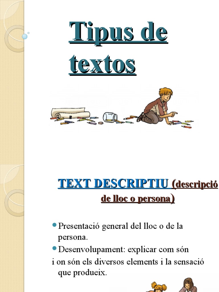 Tipus de textos | PDF