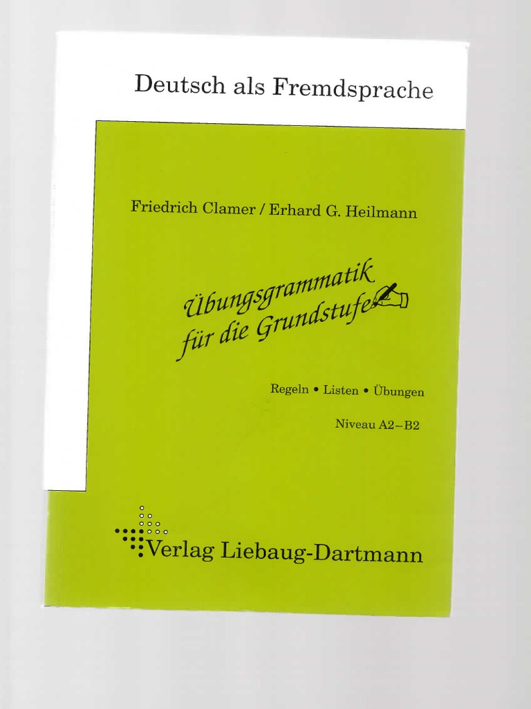 Uebungsgrammatik Fuer Die Grundstufe | PDF