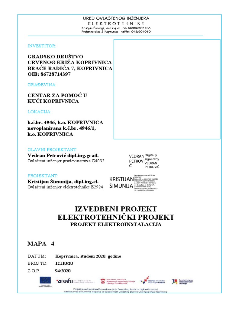 08-IP Mapa 4 Elektrotehnicki-Projekt | PDF