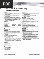 Interchange 3 - Workbook Answer Key - 5th Ed | PDF