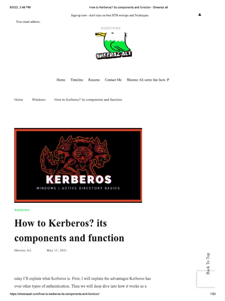 Kerberos | PDF