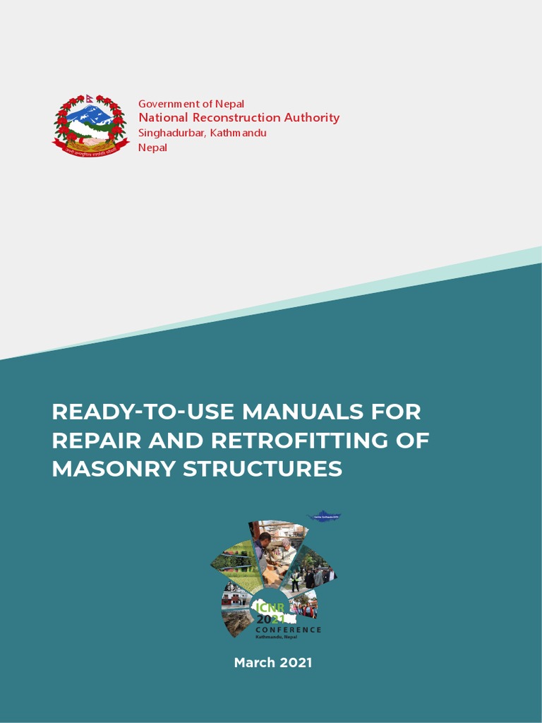 Ready To Use Manuals For Repair and Retroftting of Masonry Structures ...