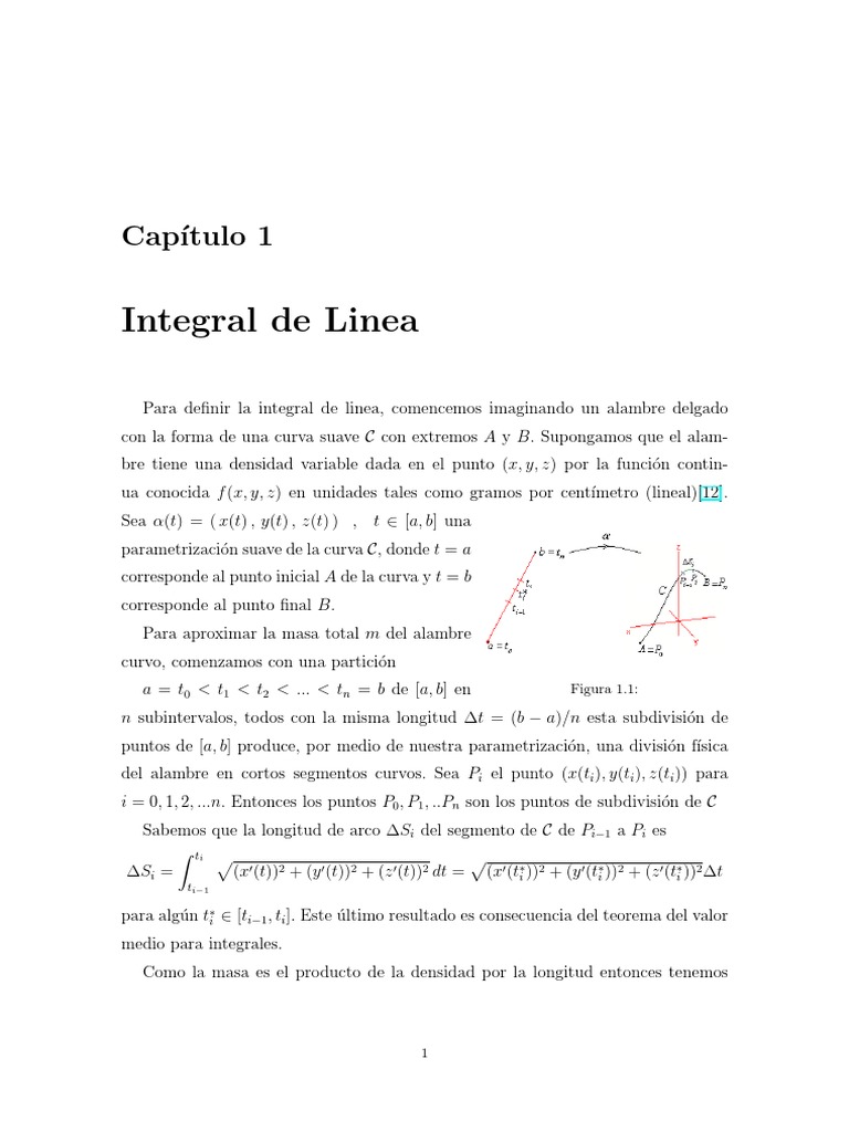 Integral de Linea | PDF | Integral | Curva