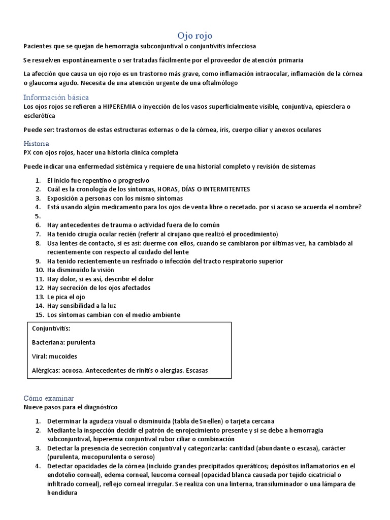 Ojo Rojo | PDF | Ojo humano | Glaucoma