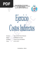 Caso Resuelto Prorrateo Costos Indirectos de Fabricacion Primario Secundario y Final 2022 A ...