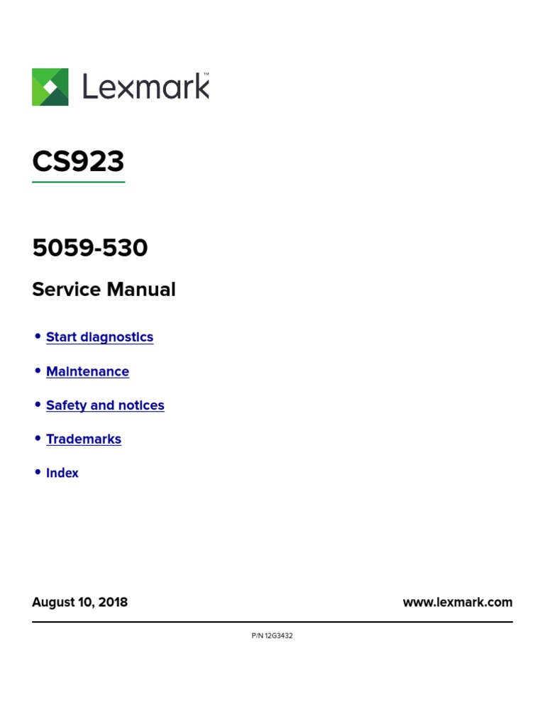 CS923 Service Manual | PDF | Business | Computers
