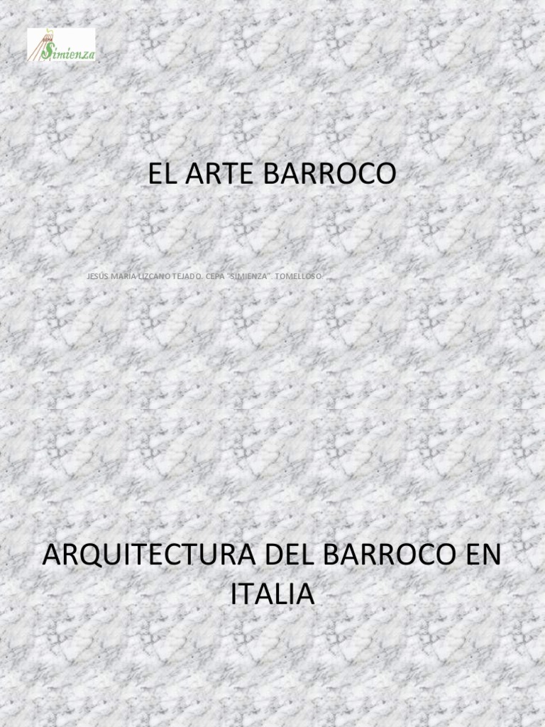 El Arte Barroco | PDF | Barroco | Arte occidental