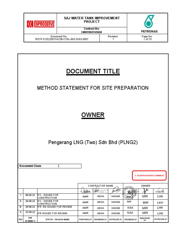 Jms Site Preparation - RGTP p20220019 Esb Con Jms 9243 0013 | PDF | Personal Protective ...