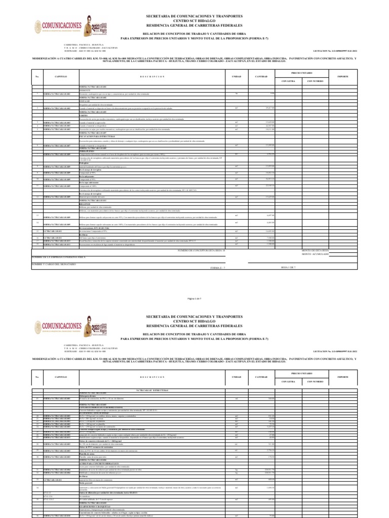 Forma E7 LO-009000997-E41-2022 53 AL 56 | PDF | Hormigón | Materiales de construcción