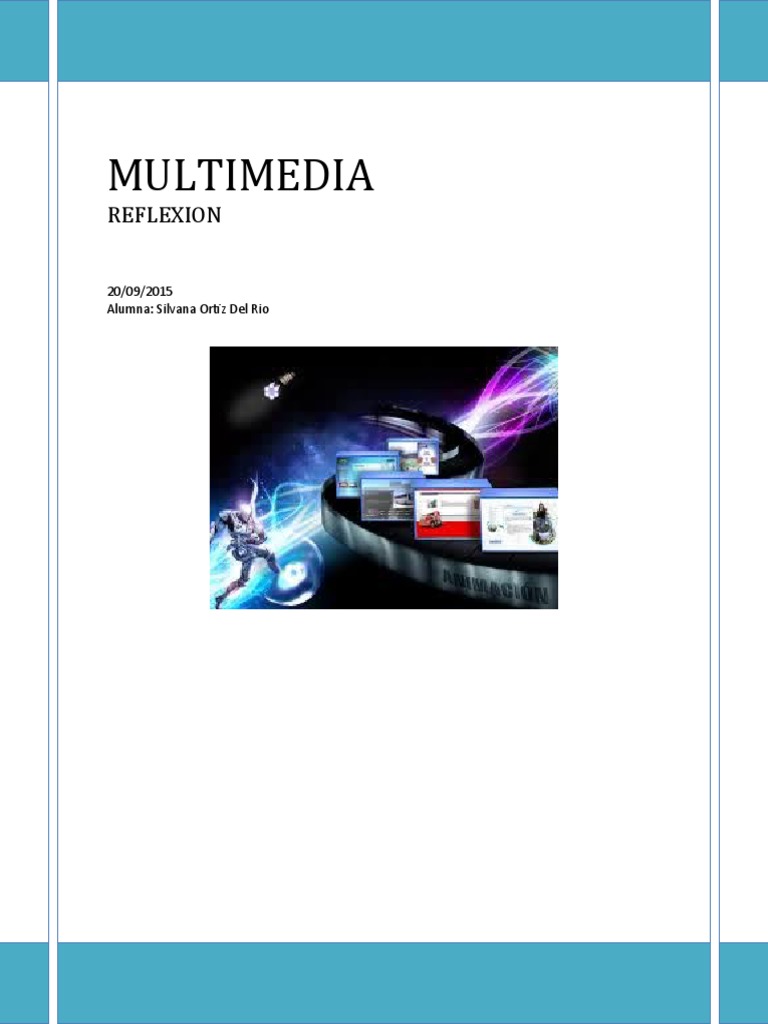 Reflexión - Principios Básicos de Multimedia | PDF | Multimedia ...