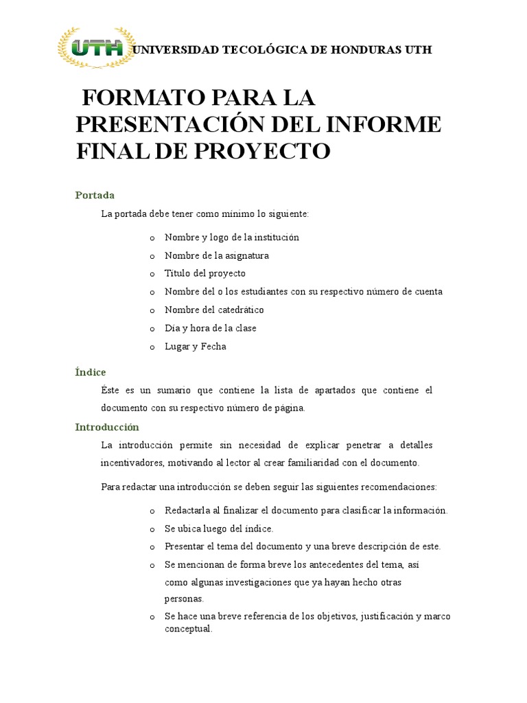 Formato para La Presentacion Del Informe Final de Proyecto 2 - 1 1 2 | PDF | Arte | Informática