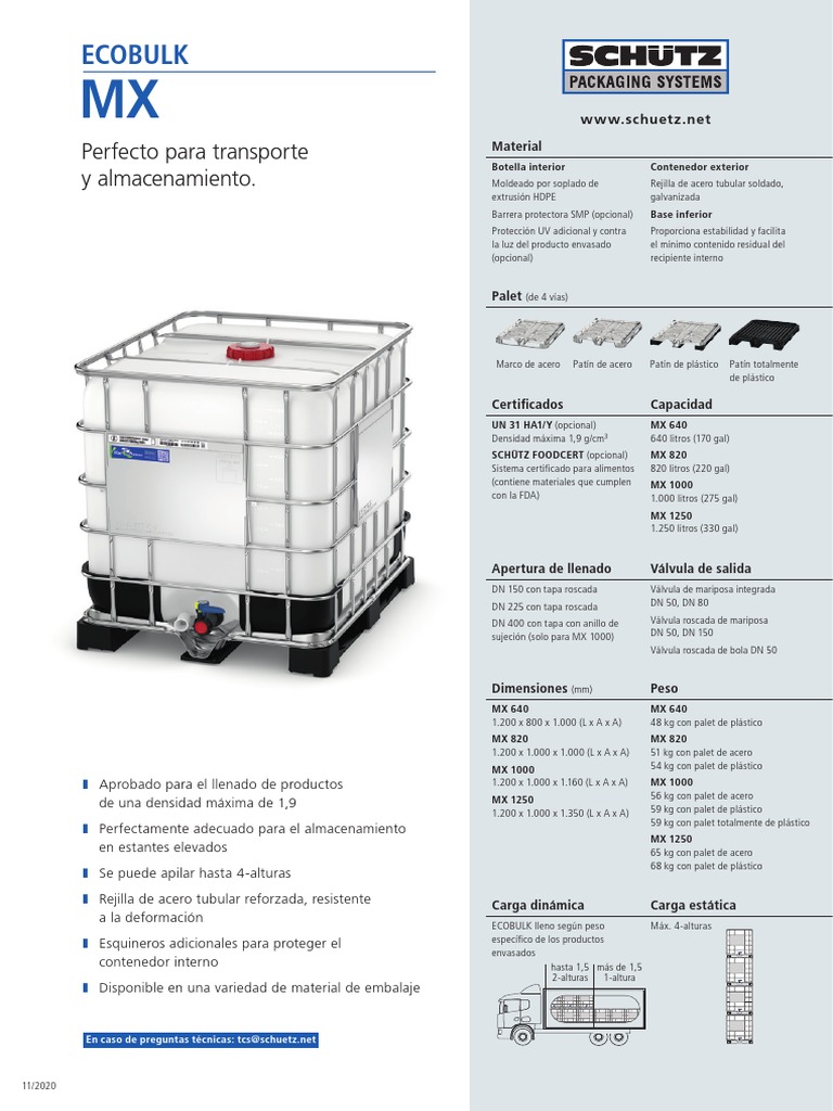 Datasheet Schuetz Ecobulk MX Es | PDF | El plastico | Acero