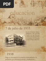 Linea Del Tiempo de Evolución de La Educación Especial | PDF | Educación especial | Invalidez