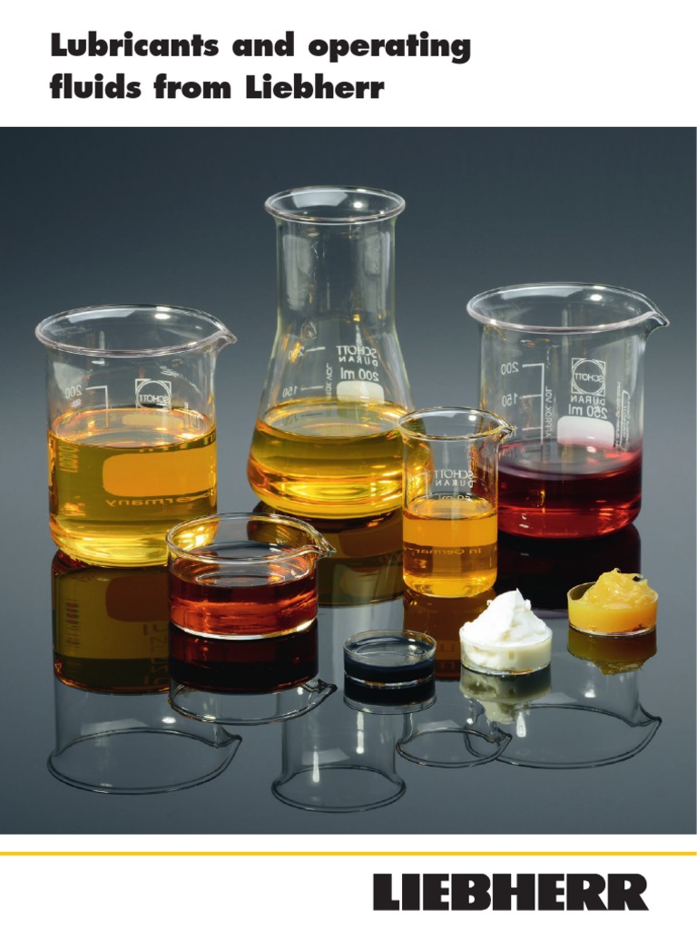 Liebherr Brochure Lubricants en | PDF | Motor Oil | Lubricant