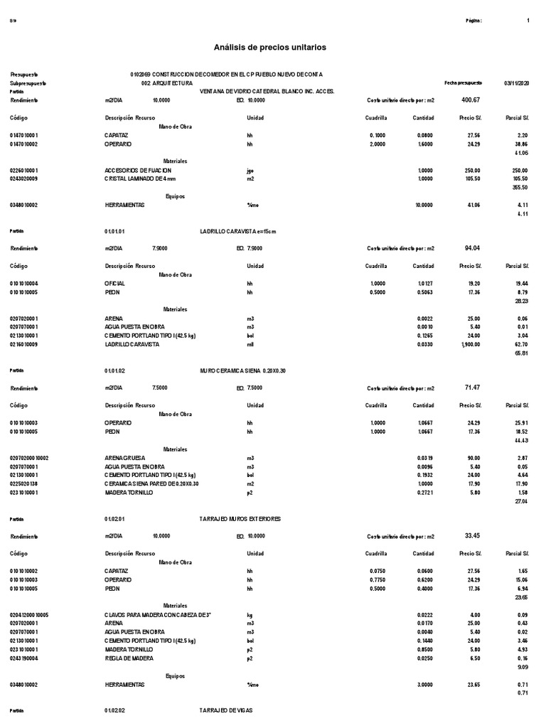 Apu Arq | PDF | Materiales | Arquitectura