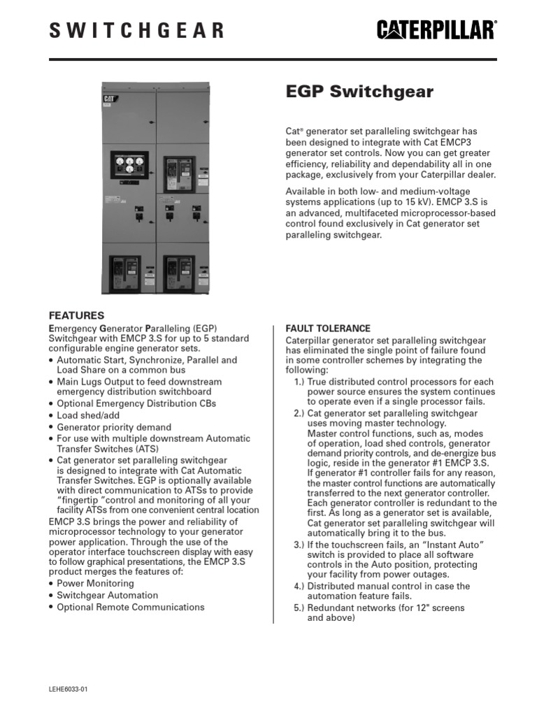 Switchgear Tablero EGP | PDF | Touchscreen | Alternating Current