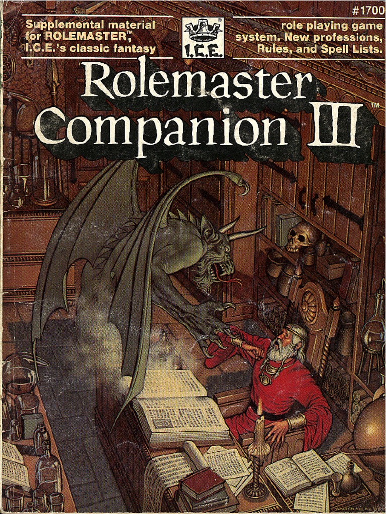 Ice1700 - Rolemaster - Companion III Qos 4 | PDF