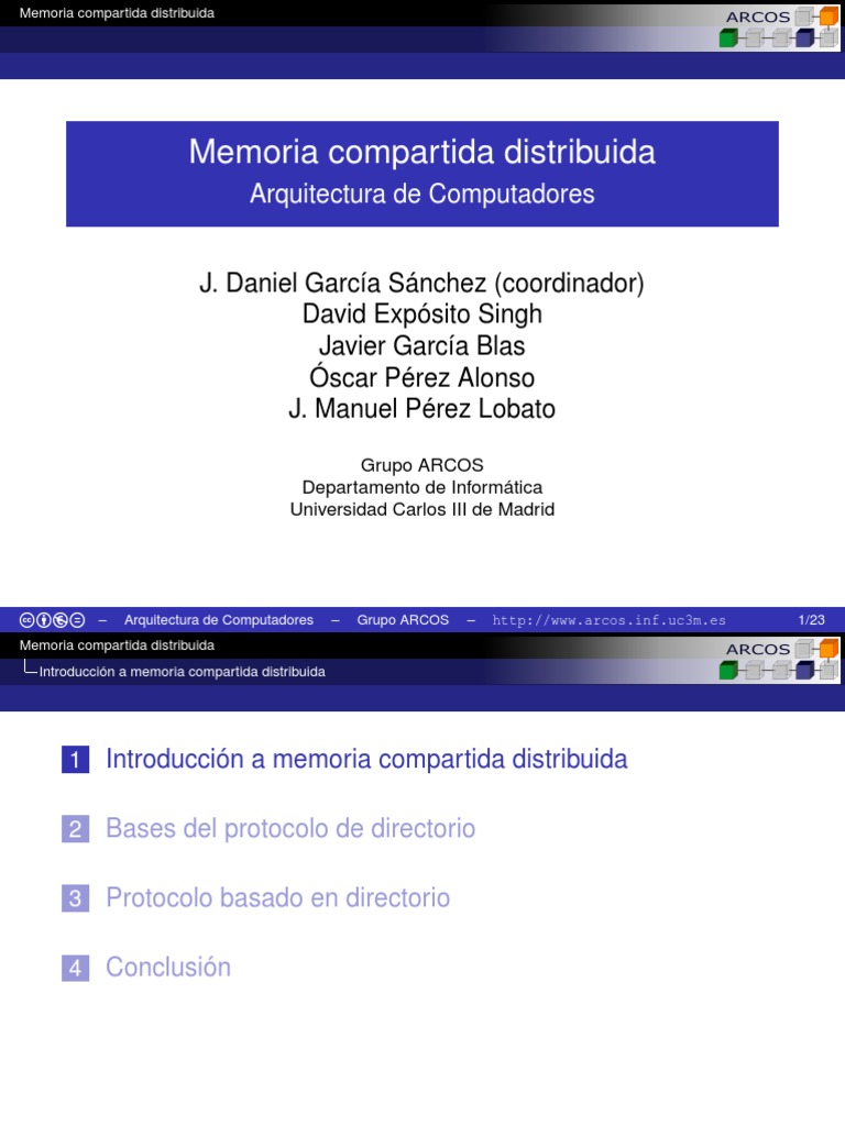 Protocolo de Memoria Compartida Distribuida | PDF | Caché (Computación ...