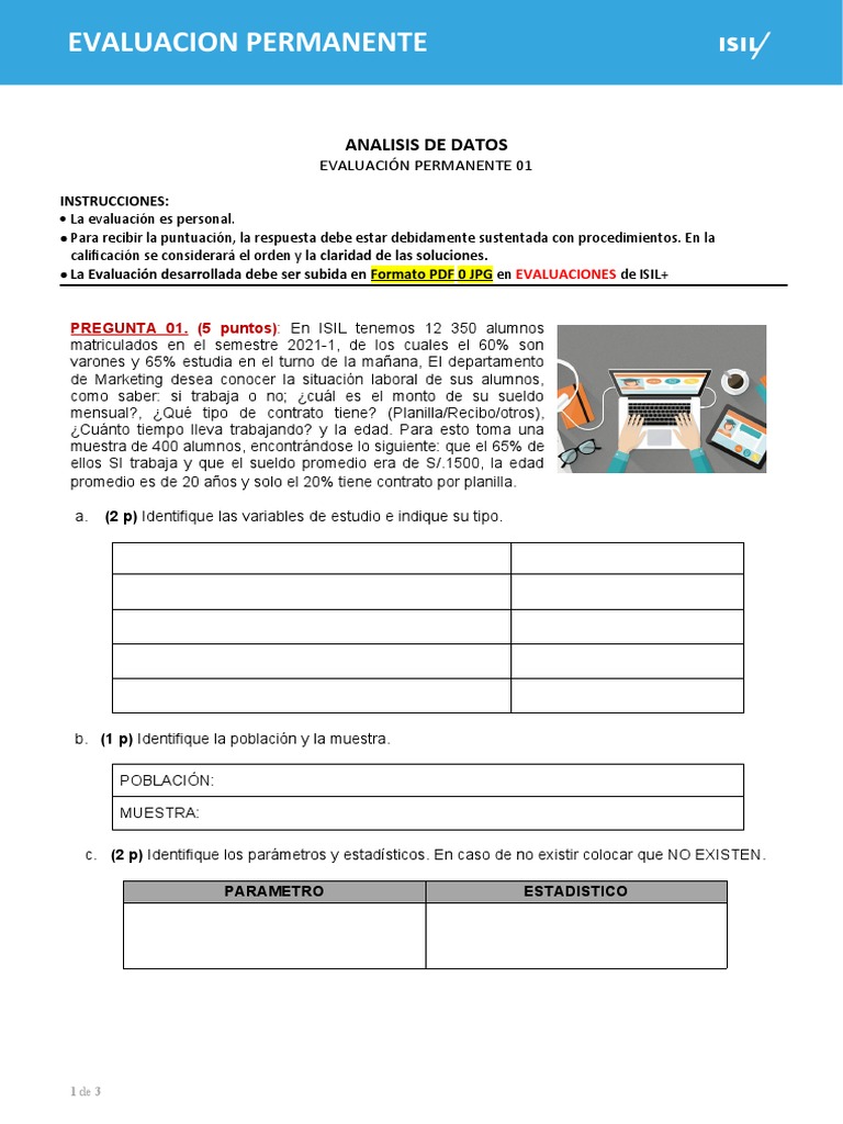 Analisis de Datos Ep 1 | PDF | Prueba (evaluación) | Evaluación