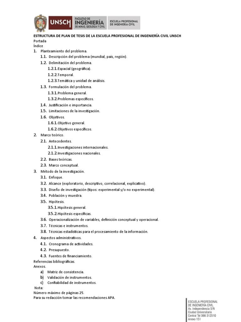 Unsch Estructura Tesis, Plan de Tesis | PDF | Hipótesis | Epistemología ... Unsch Estructura Tesis, Plan de Tesis | PDF | Hipótesis | Epistemología ...