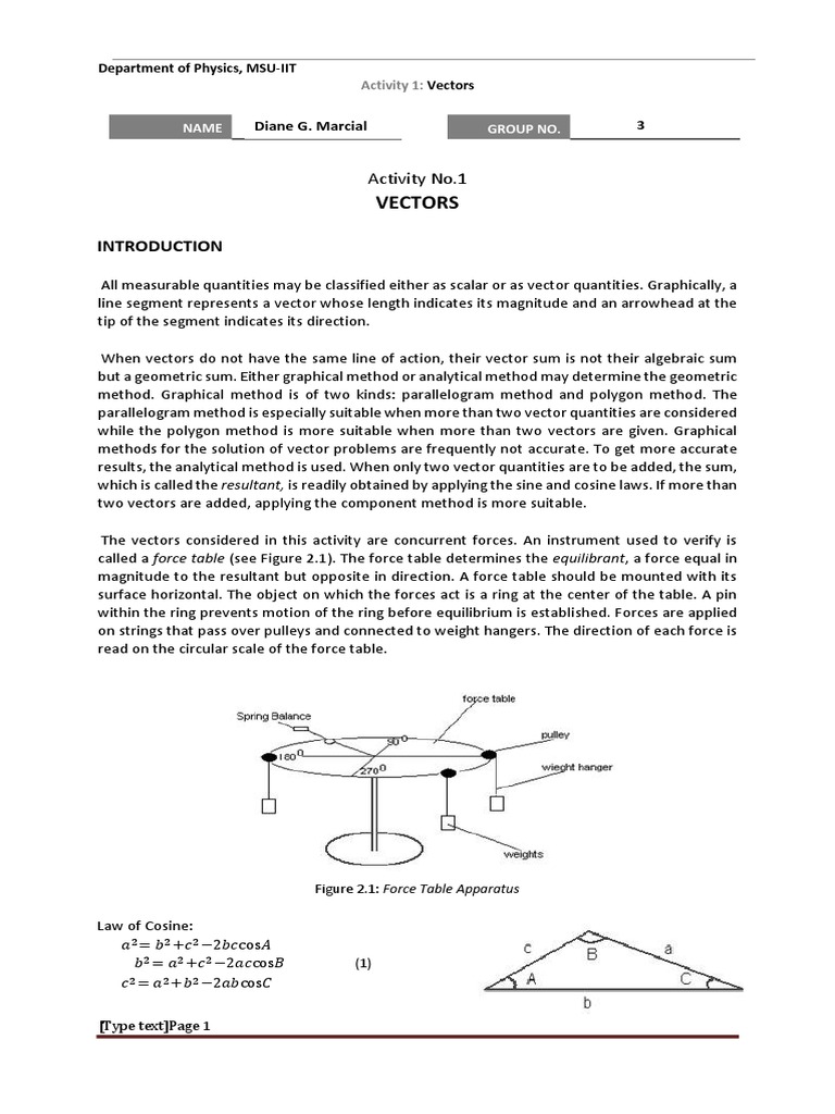 Understanding Vectors: Graphical & Analytical Methods | PDF | Science ...