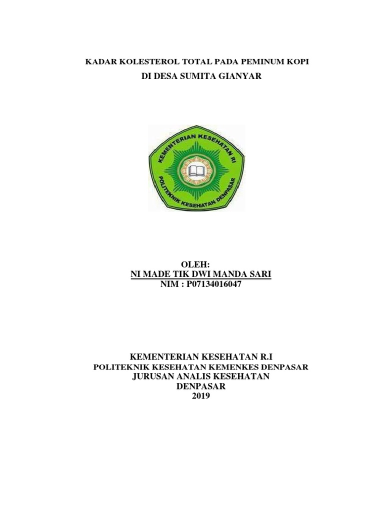 Kti Dwi Manda Sari 047 | PDF | Kesehatan Holistik
