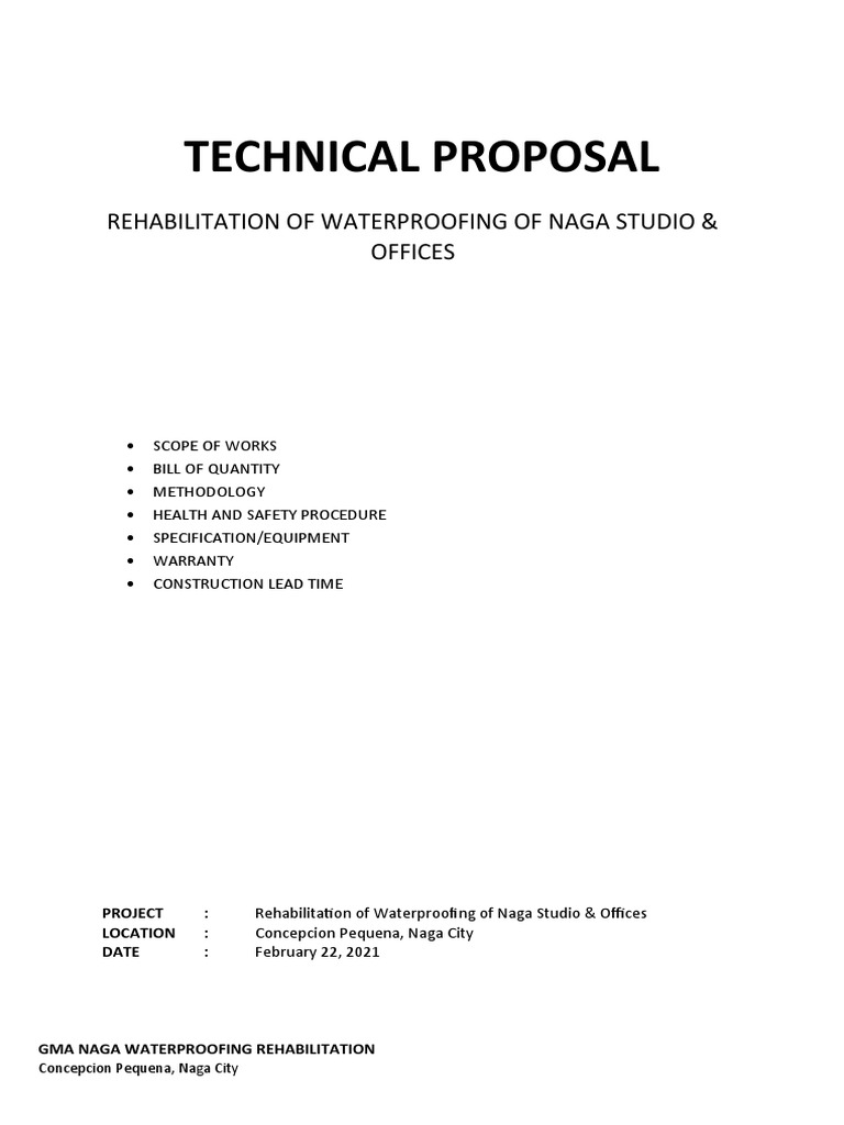 Technical Proposal | PDF