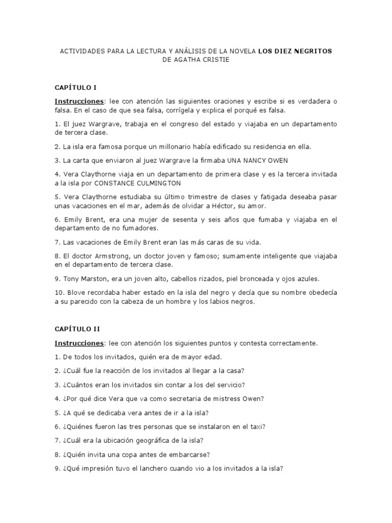 Actividades de La Novela LDN | PDF