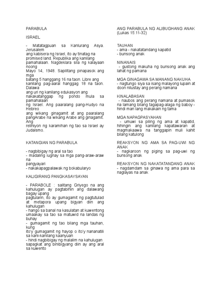 Parabula | PDF